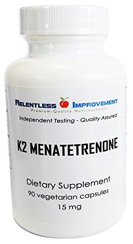 Vitamin K2 Menatetrenone Mk-4, 15MG Per Capsule, 90 Vege-Capsules. New ...