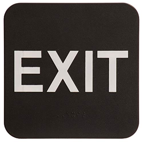 Exit - Black - White Sign in Kuwait | Whizz Store Signs