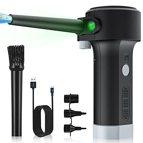 Compressed Air Duster, Battery Operated Computer Electronic Air Duster ...
