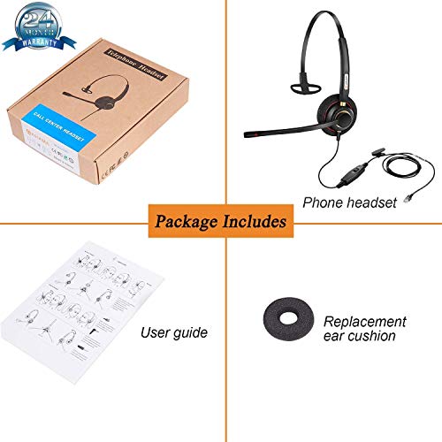 Arama Cisco Phone Headset with Noise Canceling Microphone Mute Switch ...