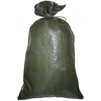 Amazon.com: Sand Bags - Empty Woven Polypropylene Sandbags with BUILT ...