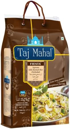 Taj Mahal Fiesta Supreme Sella Basmati Rice - Brown 5KG price in UAE ...
