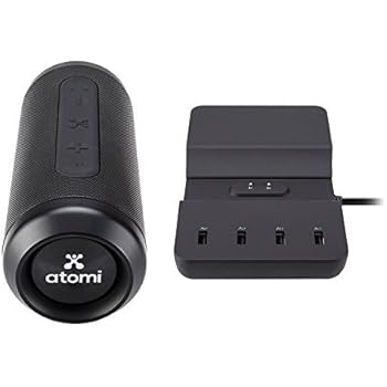 Amazon.com: Atomi Tunez Premium Quality Bluetooth Speaker + 3-Port USB ...