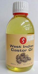 100% PURE WEST INDIAN CASTOR OIL FOR HAIR & EYEBROW GROWTH 250ml ...