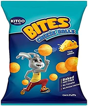 Kitco Bites Corn Cheddar Cheese Ball Snack, 20 X 16 G price in Saudi ...