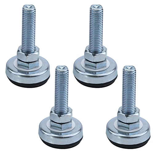 Antrader 4PCS M12 Thread Adjustable Pole Leveling Foot Carbon Steel ...