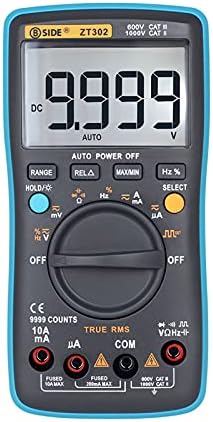 BSIDE Digital Multimeter AC DC Voltage Current 9999 Counts ZT302 ...