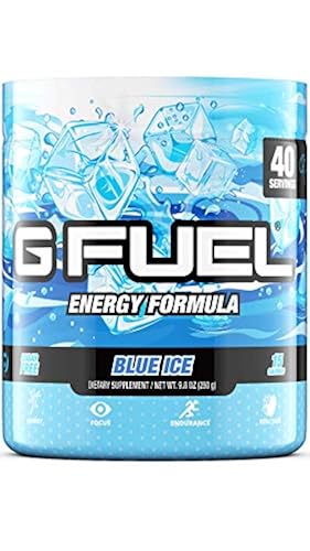 G Fuel Blue Ice Blue Raspberry Flavored Game Changing Elite Energy ...