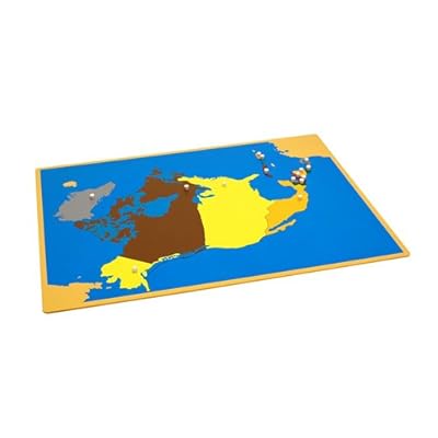 Buy Kid Advance Montessori Puzzle Map of North America with Control ...