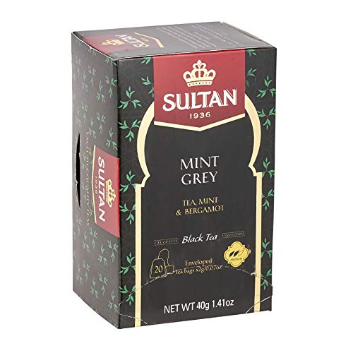 SULTAN TEA Mint Grey, Moroccan Mint Tea & Bergamont Herbal Black Teas ...