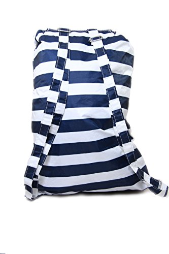 Invicta Mini Sac Next Nylon Backpack with Stripes (Blue, Pink, Red ...