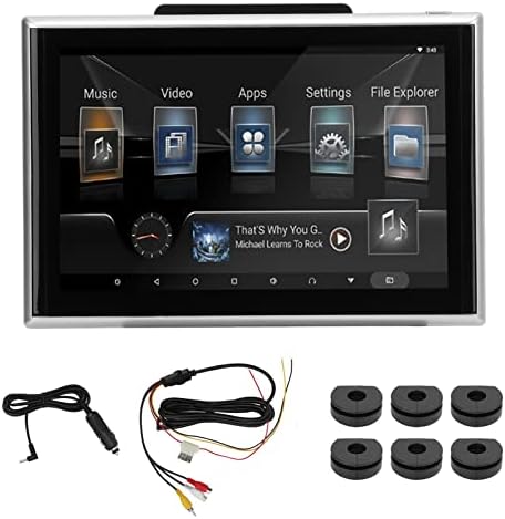 Car Headrest Video Player, 9in Touch Screen Car TV Headrest Mount ...