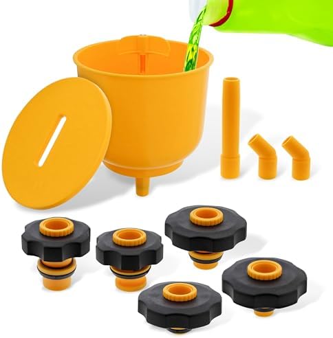 ABN Coolant Funnel Kit Radiator Spill Free Funnel Auto Coolant Flush ...