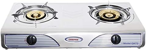 Geepas STAINLESS STEEL DOUBLE GAS BURNER 1X1Full safety GK73 price in ...