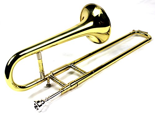 Brand New Bb Mini Trombone w/ Case and Mouthpiece- Gold Lacquer Finish ...