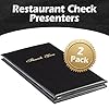 Restaurant Check Presenters - Guest Check Card Holder with Gold Thank ...