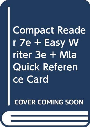 Compact Reader 7e & Easy Writer 3e & MLA Quick Reference Card: Aaron ...