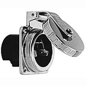 Amazon.com : Hubbell 30 Amp 125V Stainless Steel Round Shore Power ...