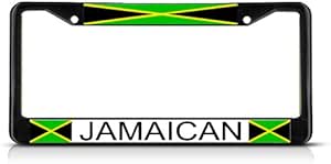 Amazon.com: Fastasticdeals Jamaica Jamaican Flag Black Heavy Duty Metal ...