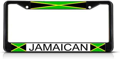 Amazon.com: Fastasticdeals Jamaica Jamaican Flag Black Heavy Duty Metal ...
