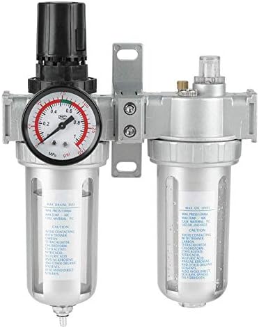 Supwell Air Compressor Filter Regulator, 1/2 Oil Water Separator ...