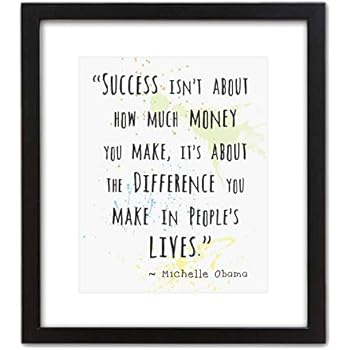 Amazon.com: Watercolor Splatter Art Print ~ MICHELLE OBAMA ...