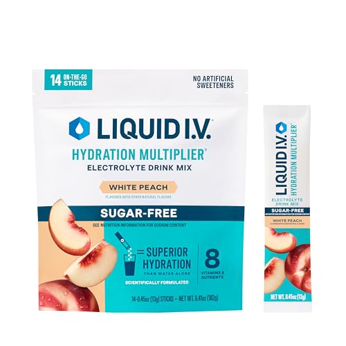 Liquid I.V. Sugar-Free Hydration Multiplier - White Peach – Hydration ...