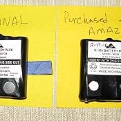 Amazon.com: Uniden BP38 Replacement NiMH Battery Pack (Set of 2); For ...