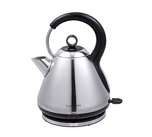 Cookworks Polished Stainless Steel Pyramid Kettle: Amazon.co.uk ...