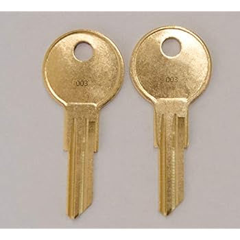 Pair of 2 -Replacement Keys for Code 001 002 003 004 005 Husky Tool Box ...