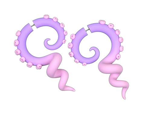 Kpop Menhera Yami Kawaii Tentacle Earrings Pastel Goth Fairy Kei Anime ...