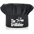 Amazon.com: AGMdesign The Grillfather, Funny Chef Hat, Funny Chef Wear ...