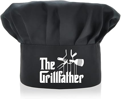 Amazon.com: AGMdesign The Grillfather, Funny Chef Hat, Funny Chef Wear ...