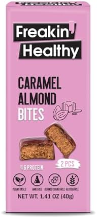 Freakin Healthy Caramel Almond Bites 40g – 2 Individually Wrapped Bites ...