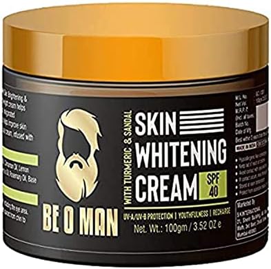 BeOMan Skin whitening cream, 100gms, With natural extracts SPF 40 ...
