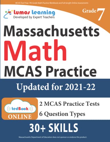 MCAS Test Prep: 7th Grade Math Practice Workbook and Full-length Online ...