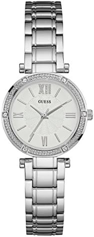 Guess Women's White Dial Stainless Steel Band Watch - W0767L1 price in ...