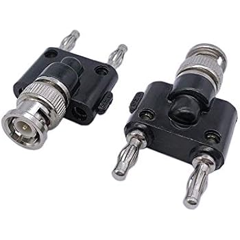 Amazon.com: BNC Female to Dual Banana Male Plug Jack Binding Posts RF Coaxial Adapter BNC to BNC ...