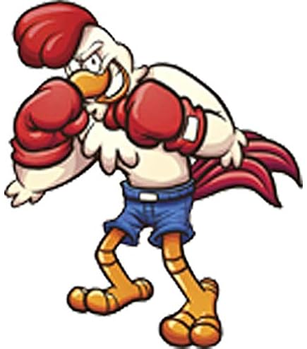 Mean Rooster Cartoon