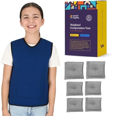 Special Supplies Weighted Sensory Compression Vest for Kids with ...