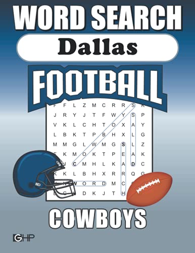 Dallas Cowboys Word Search: Word Find Puzzle Book For All Cowboys Fans ...