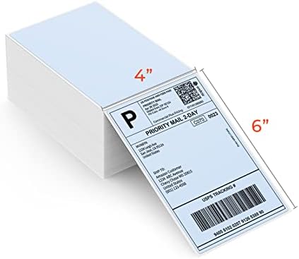 سعر MUNBYN Blue Thermal Direct Shipping Labels (Pack of 500 4x6 Fan ...