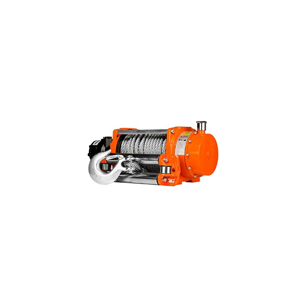 Prowinch 10 Ton Hydraulic Winch with Steel Roller 20000 lbs. 24V Wired ...