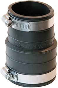 Fernco P1059-22 2-Inch by 2-Inch Rubber Flexible Coupling Repair ...