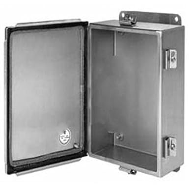 Hoffman A8064CHEMCSS J-Box, NEMA 4X EMC, Hinged Cover, Stainless Steel ...