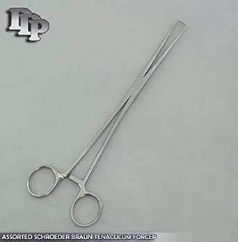 Amazon.com: ASSORTED SCHROEDER BRAUN TENACULUM FORCEP 9.5" Surgical DDP ...