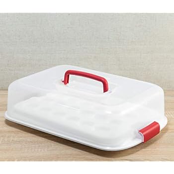 Amazon.com: Tupperware Rectangular Cake Taker: Kitchen & Dining