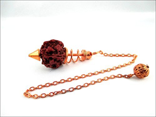 Jet Rudraksha Copper Plated Pendulum Coil Spring Spiral A++ Jet ...