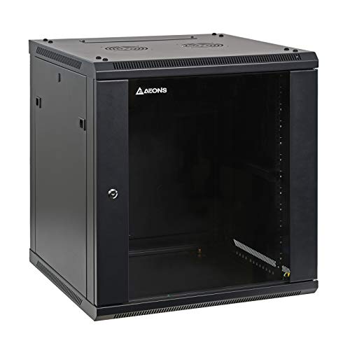 Aeons 12U Signature Wall Mount 19-inch IT Network Cabinet Enclosure ...