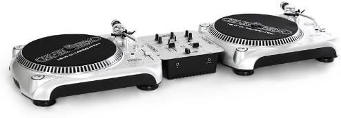 Homemix Pro Deck DJ set with 2x Turntables, Mixer: Amazon.co.uk ...